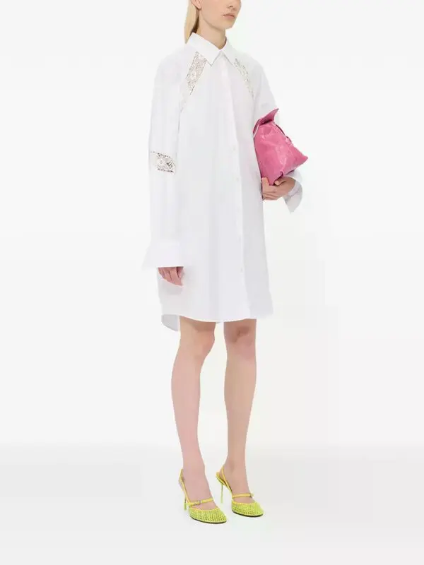 MSGM Lace Detail Mini Dress