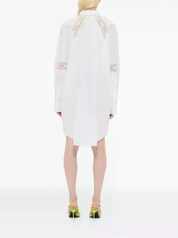 MSGM Lace Detail Mini Dress