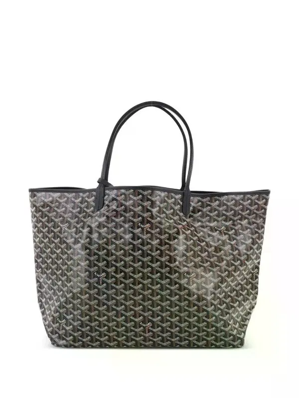 Goyard Saint Louis Coated Canvas Gm Tote Bag - Black