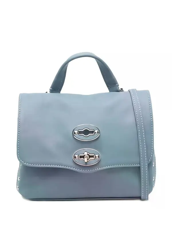 ZANELLATO Postina Top Handle Bag With Stud Embellishments - Blue
