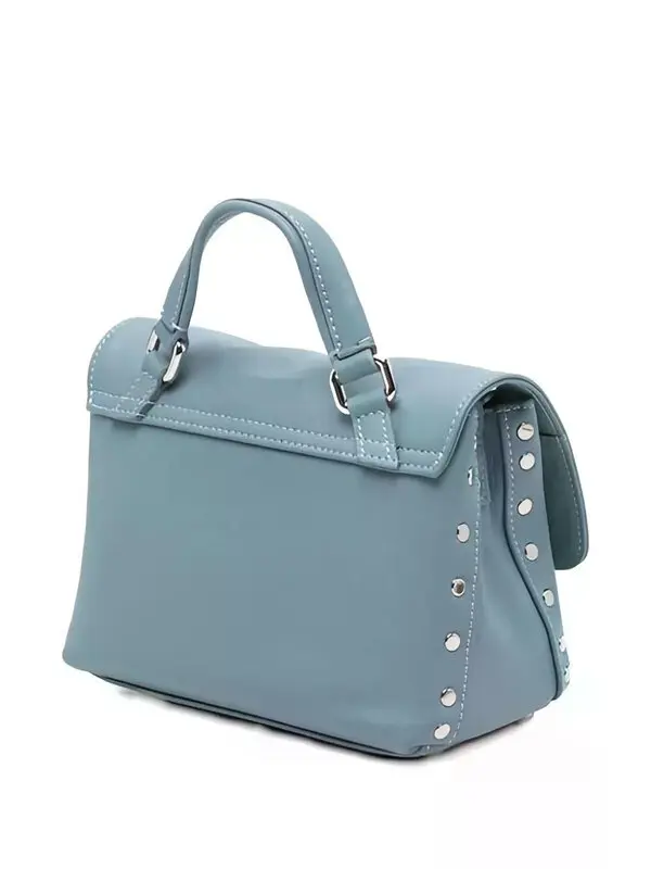 ZANELLATO Postina Top Handle Bag With Stud Embellishments - Blue