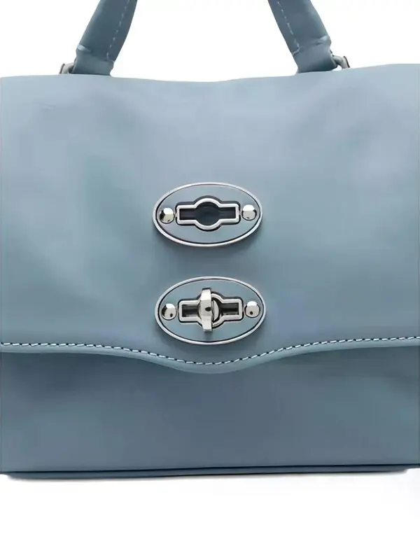 ZANELLATO Postina Top Handle Bag With Stud Embellishments - Blue