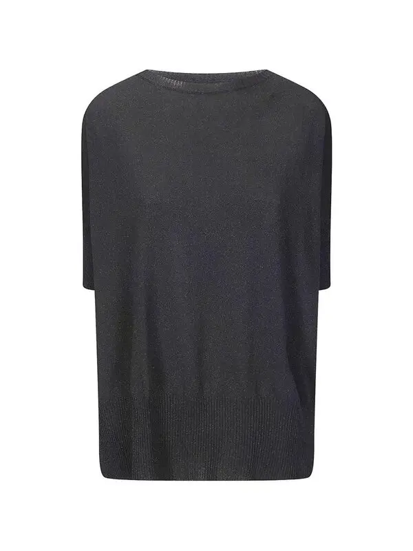 ARCHIVIO B Lurex Knit Top - Black