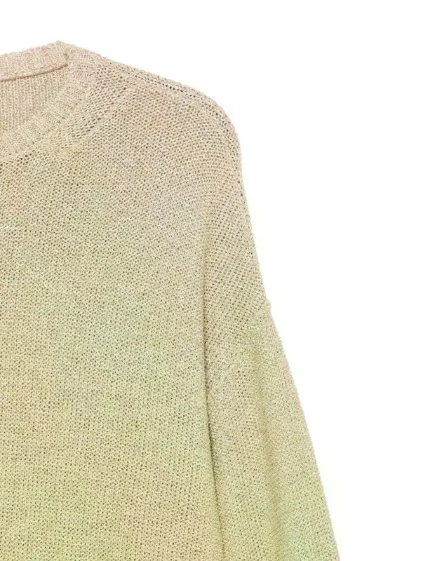 Marina Rinaldi Knitted Crew Neck Sweater - Neutrals