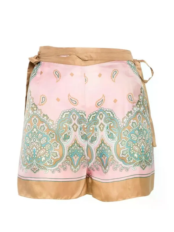 Pinko Paisley Print Tie-waist Pareo - Pink