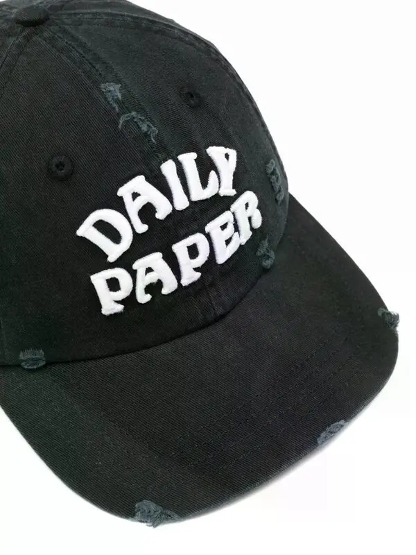 DAILY PAPER Stack Arch Distressed Cap - Black