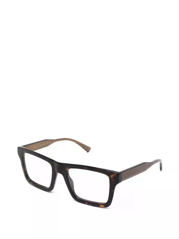 Gucci Square Frame Glasses - Brown