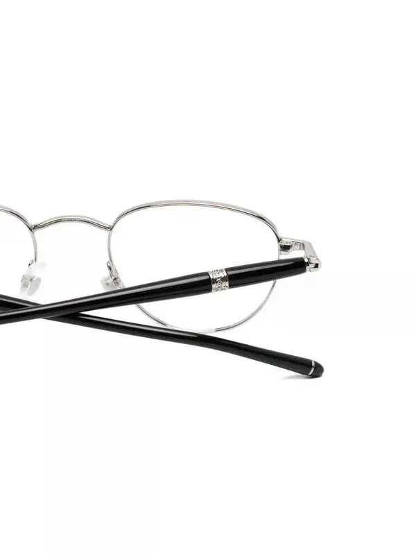 Montblanc Round-frame Glasses - Silver