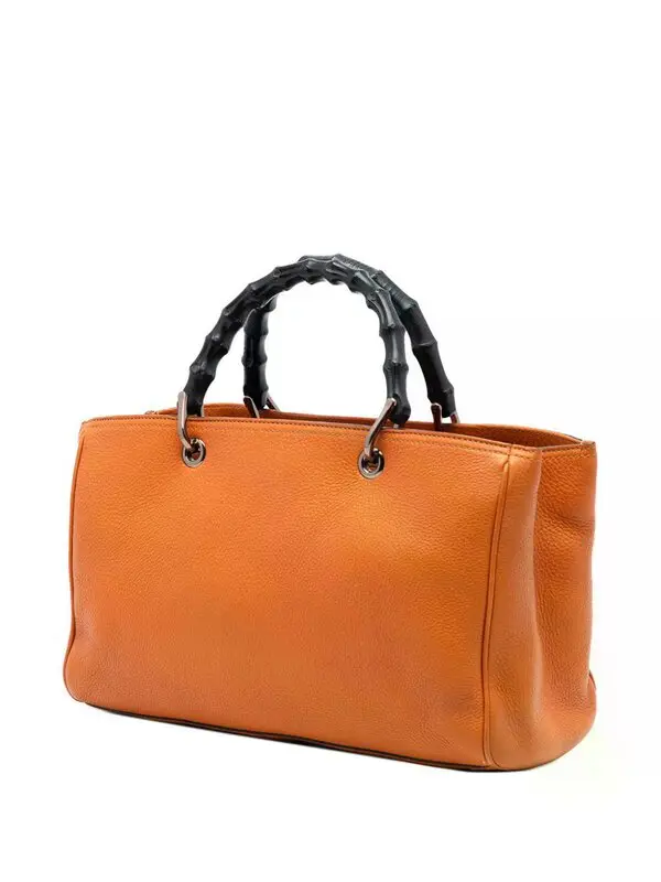 Gucci Bamboo Shopper Satchel - Orange
