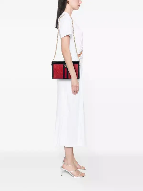 Gucci Ophidia Chain Crossbody Bag - Red