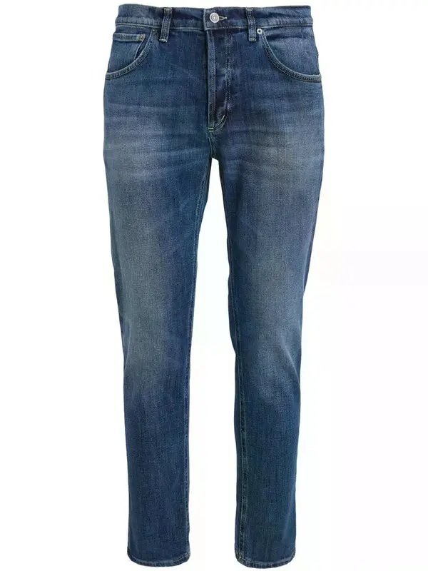 DONDUP Cotton Straight Leg Jeans - Blue