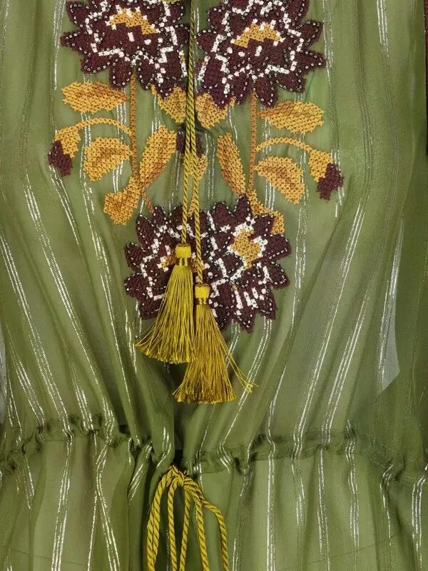 Valentino Garavani Floral Bead-embellished Blouse
