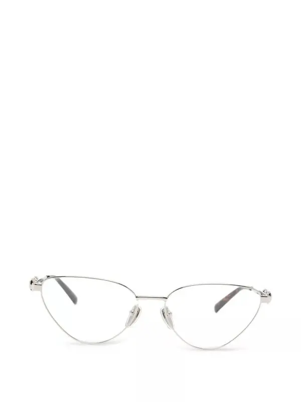 Gucci Cat Eye Eyeglasses - Silver