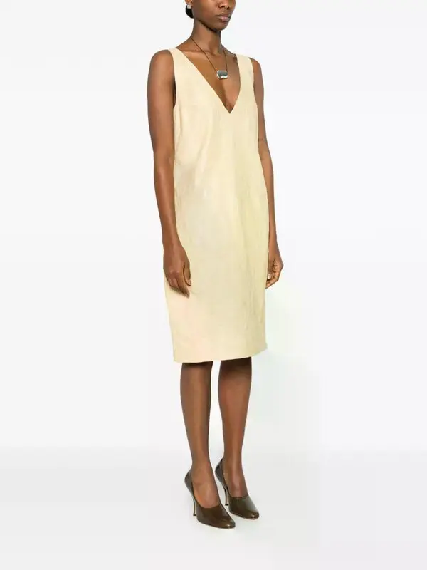 TOTEME V-neck Crinkled Dress