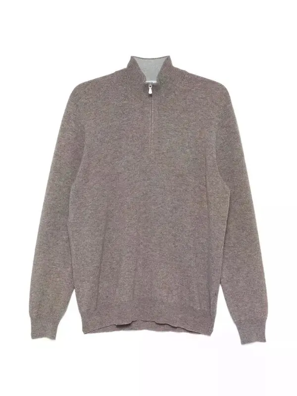 GRAN SASSO Zip-fastening Sweater - Brown