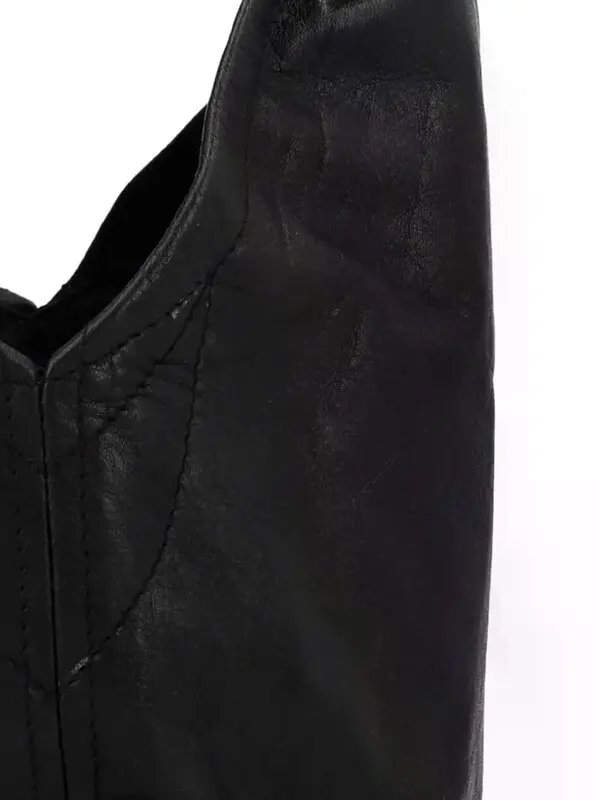 Our Legacy Gathered Leather Tote - Black