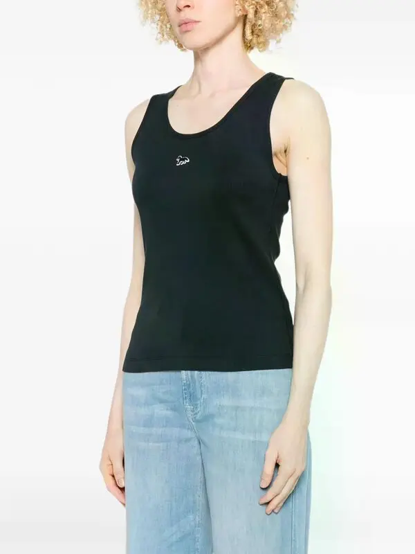 Maison Kitsuné Ribbed Emblem Tank Top
