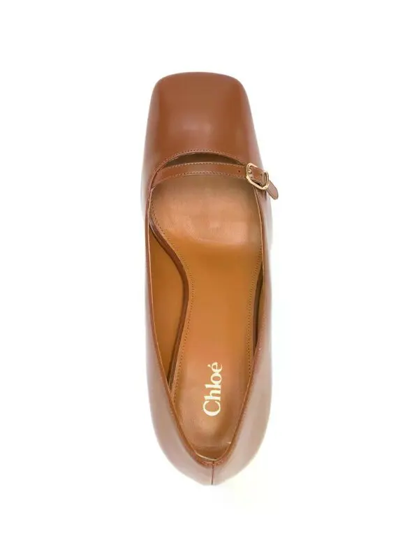 Chloé Buckled Leather Pumps