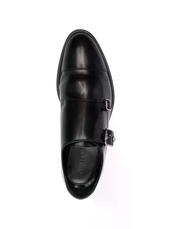 JIMMY CHOO Finnion Monk Strap Shoes