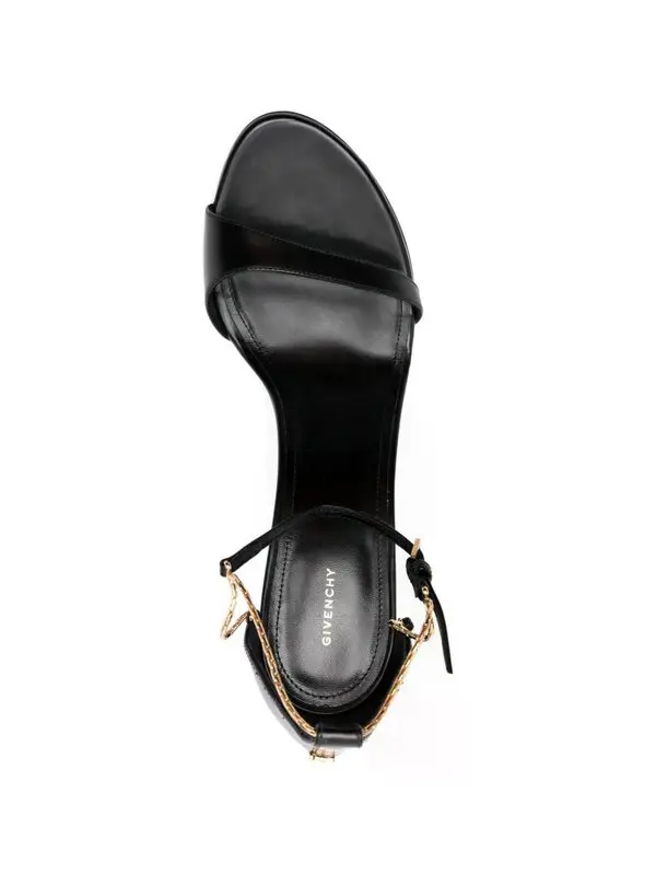 Givenchy Leather 4g Liquid High Heel Sandals