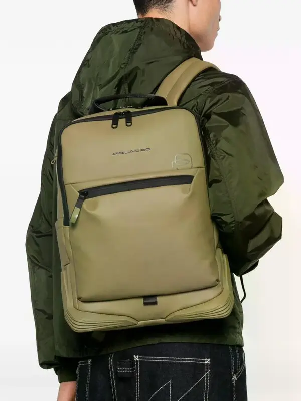 PIQUADRO Corner 2.0 Zip Backpack - Green