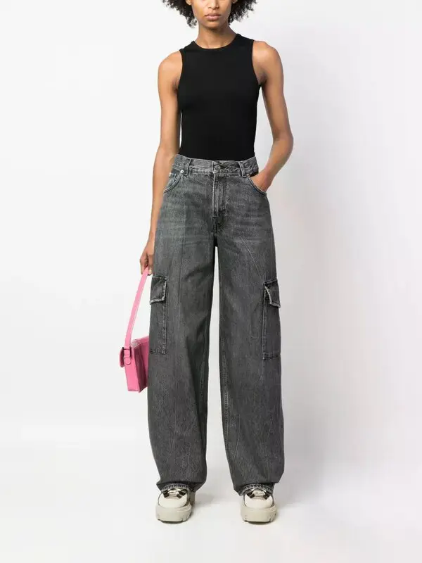 HAIKURE Bethany Cargo Marble Trousers