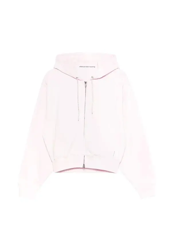Alexander Wang Crystal Drawcord Hoodie