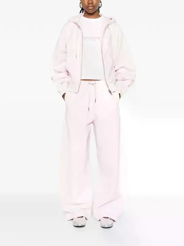 Alexander Wang Crystal Drawcord Hoodie