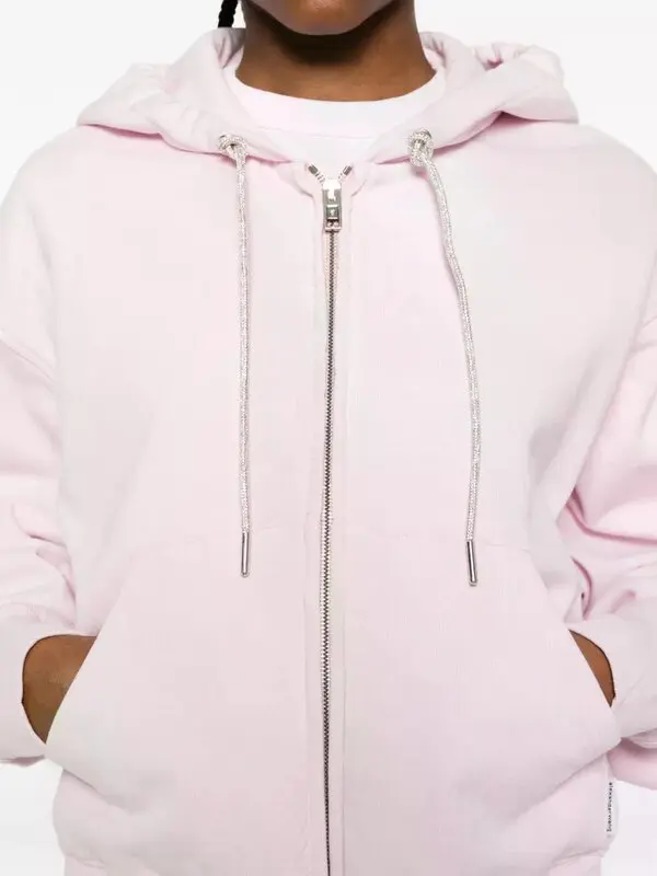 Alexander Wang Crystal Drawcord Hoodie