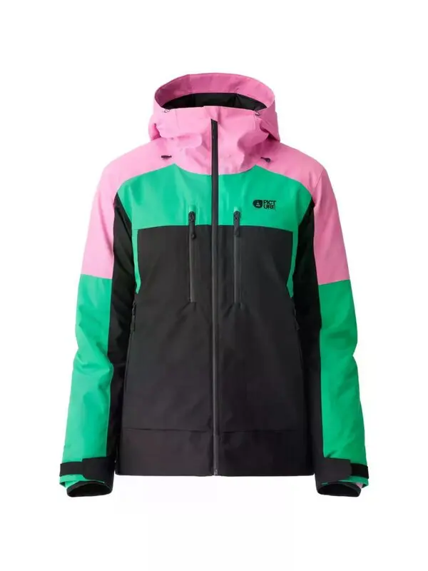 PICTURE ORGANIC CLOTHING Colour Block Hooded Zip Jacket - Black