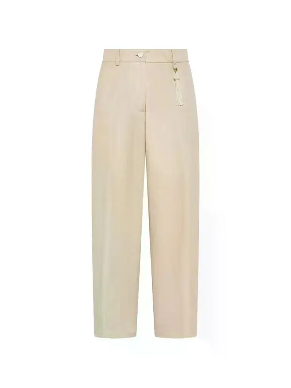 Seventy Tasseled Detail Trousers - Neutrals