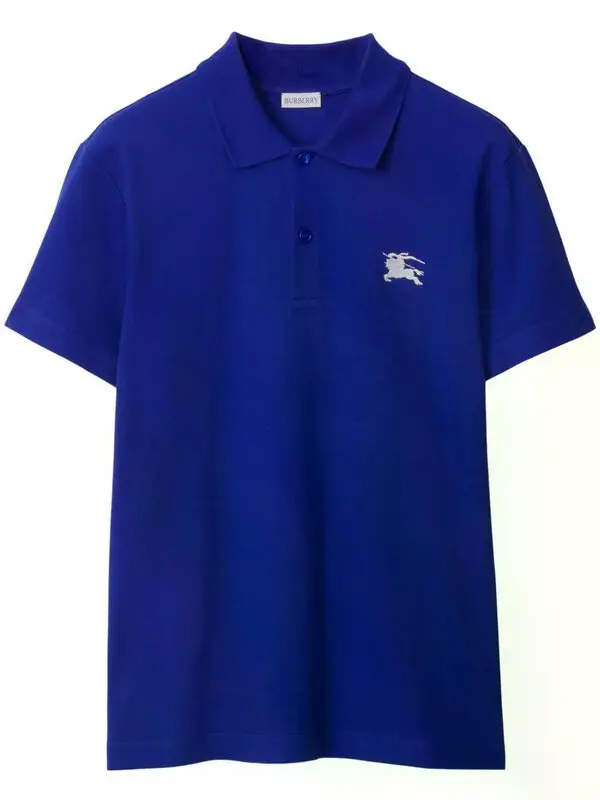 Burberry Equestrian Knight Cotton Polo Shirt