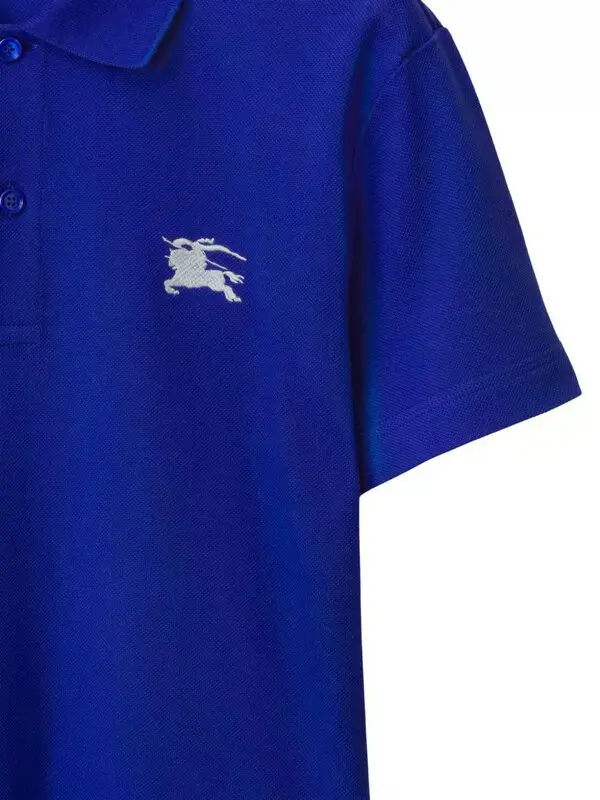 Burberry Equestrian Knight Cotton Polo Shirt