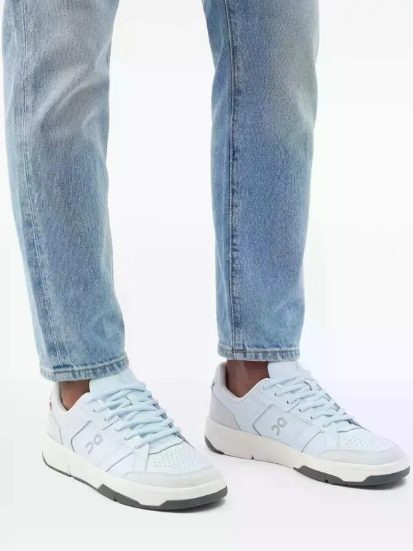 On The Roger Perforated-detail Sneakers - Blue