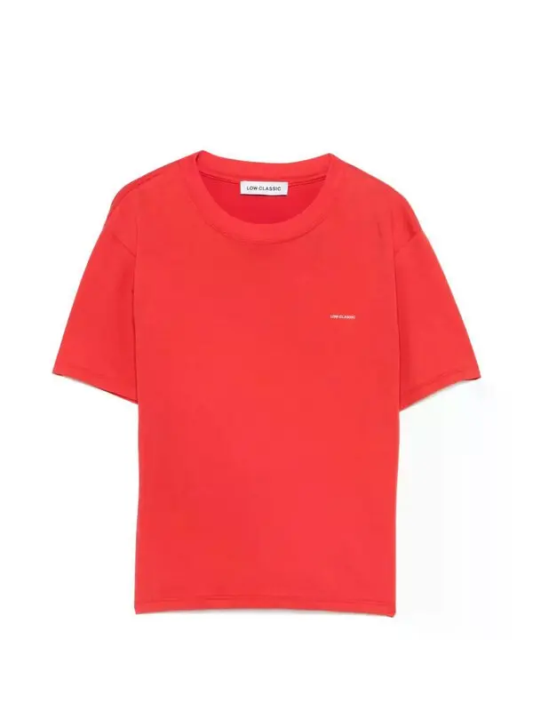 LOW CLASSIC Crew Neck T-shirt With Embroidered Detail