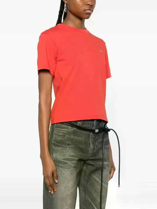LOW CLASSIC Crew Neck T-shirt With Embroidered Detail