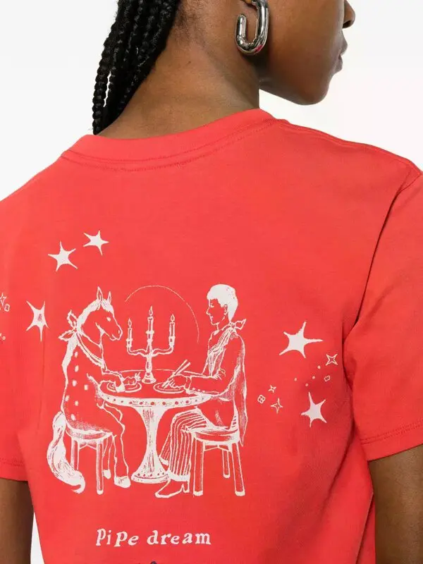 LOW CLASSIC Crew Neck T-shirt With Embroidered Detail