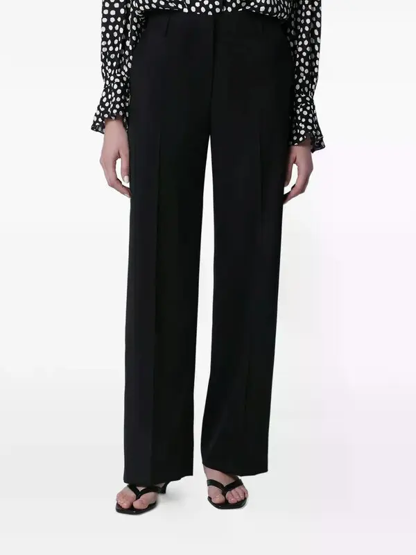 PT TORINO Francoise Wide Leg Trousers - Black