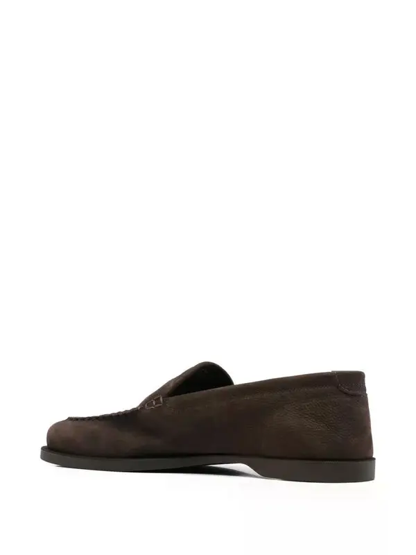 John Lobb Nubuck Leather Loafers - Brown