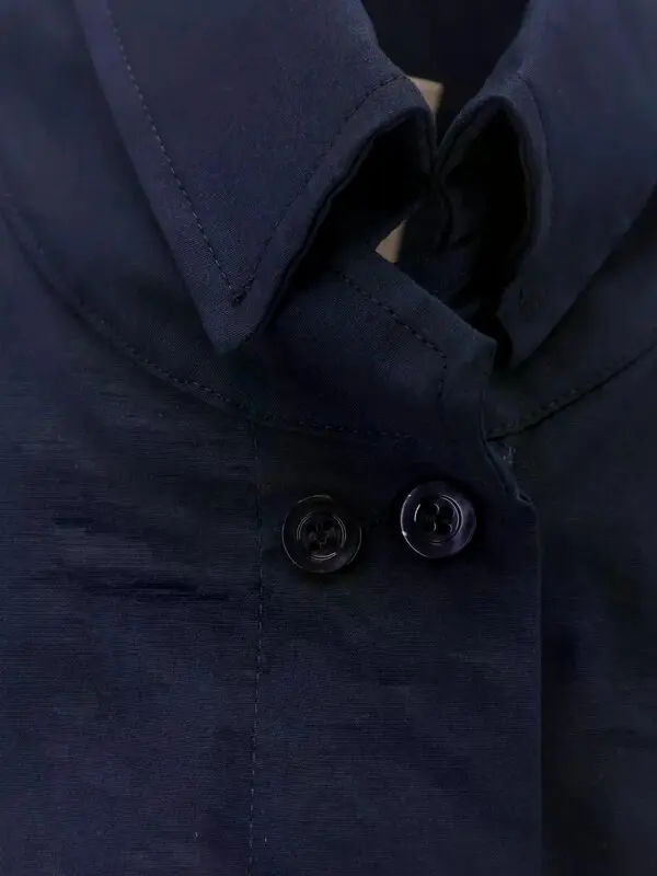 SEMICOUTURE Cut-out Button Shirt - Blue