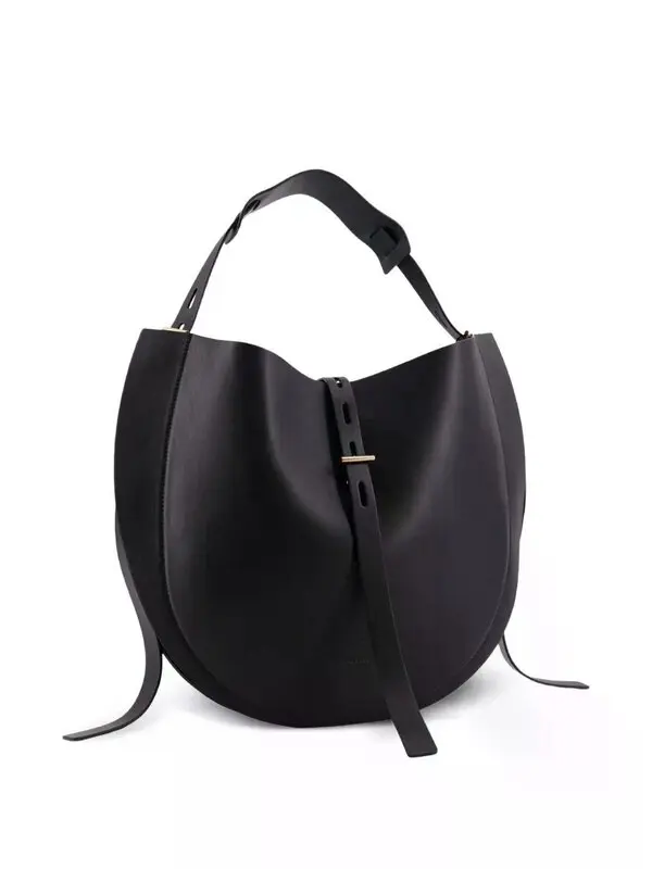 MINOBOSSI Lizzie Leather Shoulder Bag - Black