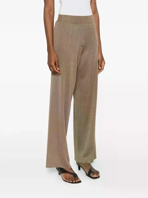 Fabiana Filippi And Gold-tone Wide Leg Knitted Pants