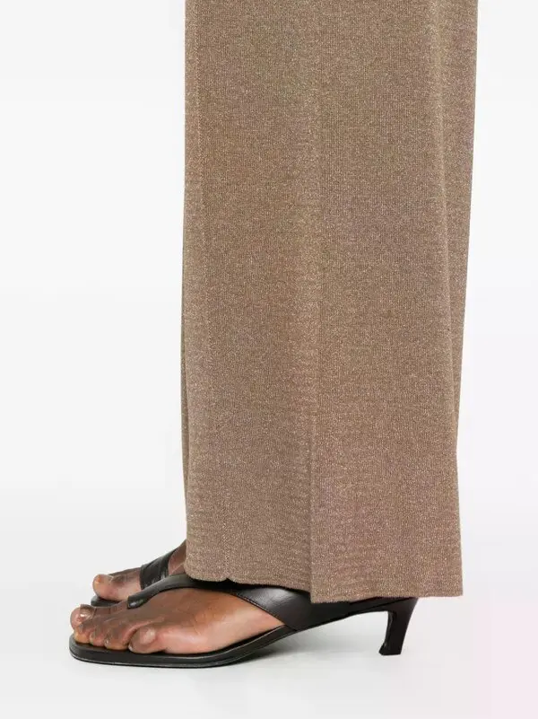 Fabiana Filippi And Gold-tone Wide Leg Knitted Pants