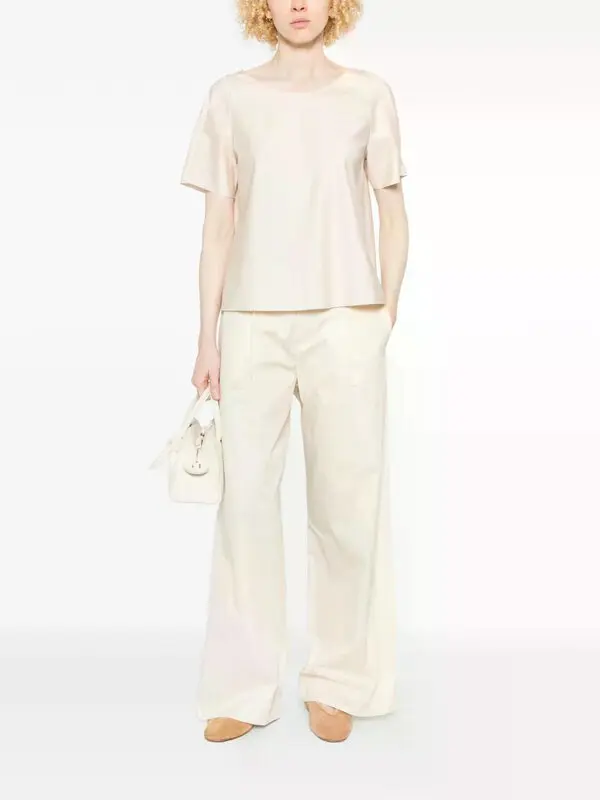 SUSANNE BOMMER Pleated Wide Leg Trousers