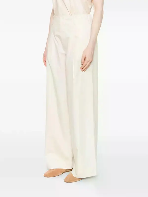 SUSANNE BOMMER Pleated Wide Leg Trousers
