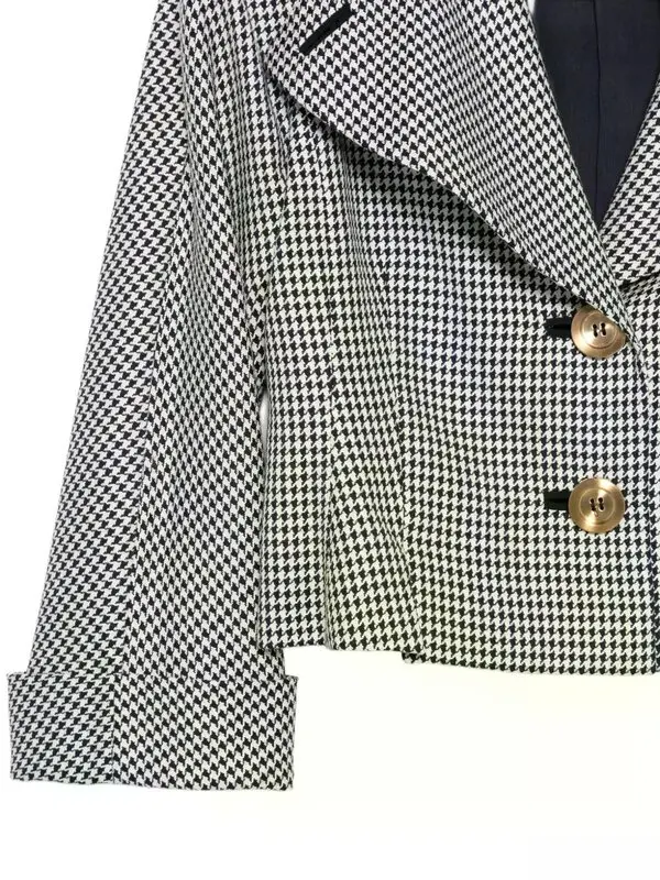 Gianfranco Ferre 1990s Houndstooth Suit - Black