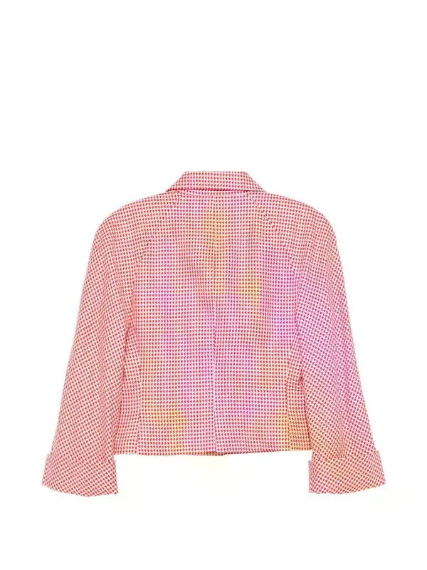 Gianfranco Ferre 1990s Houndstooth Suit - Red