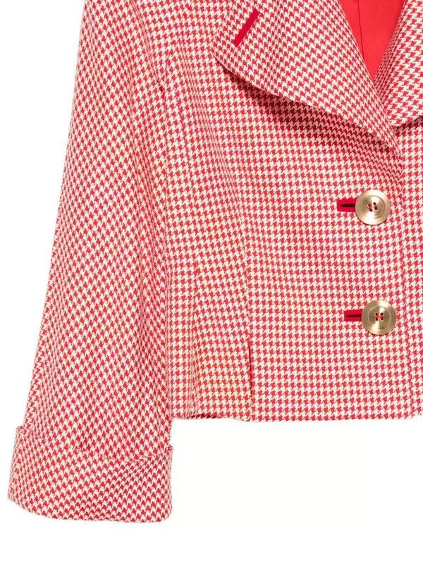 Gianfranco Ferre 1990s Houndstooth Suit - Red