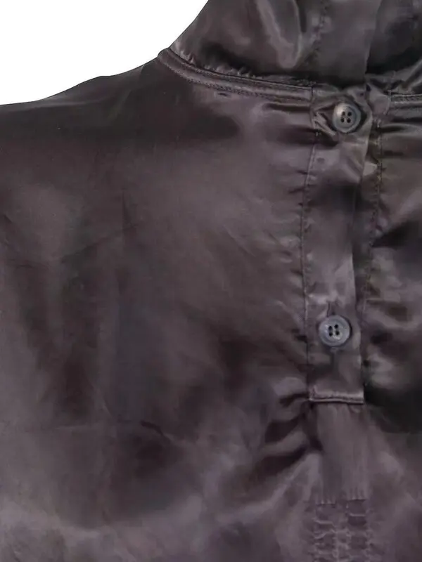 Rick Owens High Neck Button Blouse - Grey