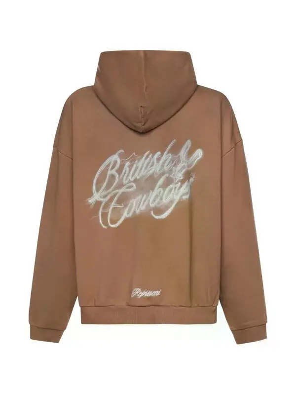 REPRESENT British Cowboys Cotton Hoodie - Brown